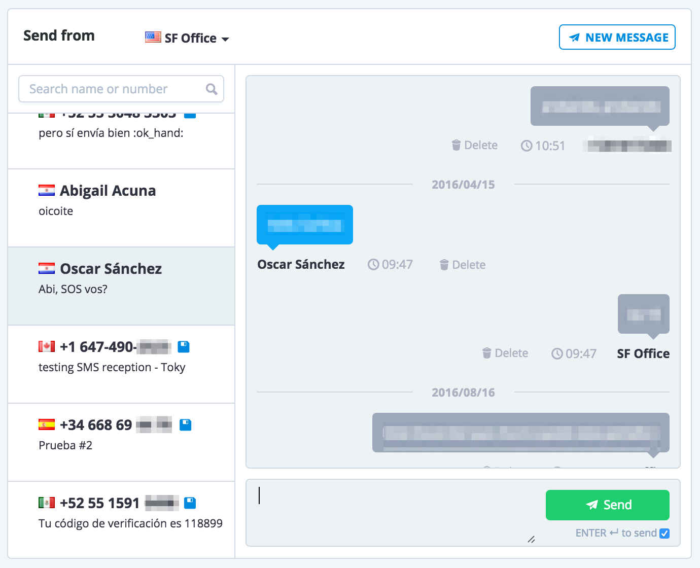 Text messaging for businesses | Toky